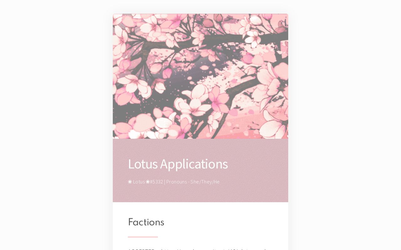 Lotus Applications